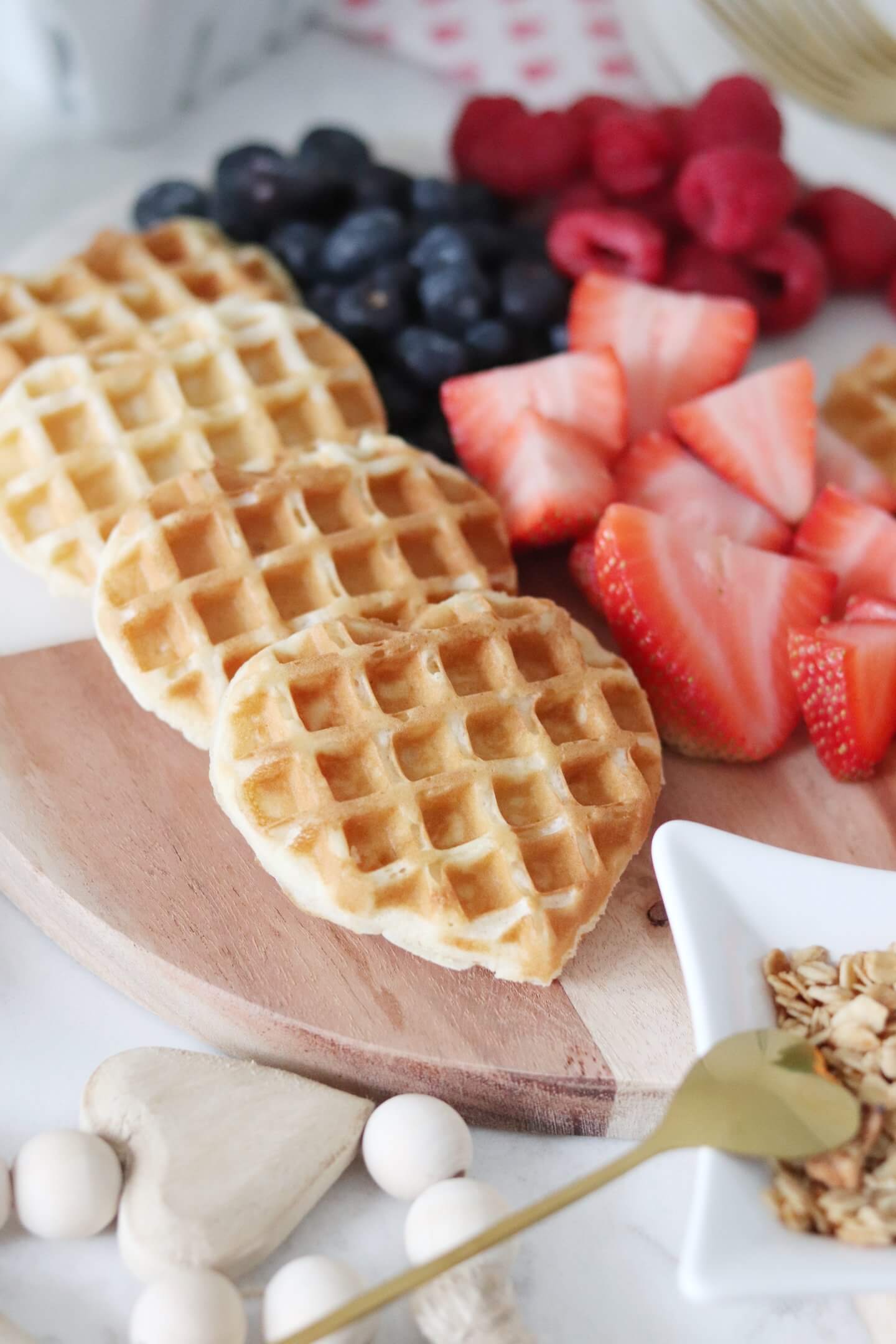 Making a Fun Valentine’s Day Waffle Charcuterie Board - sparkleshinylove