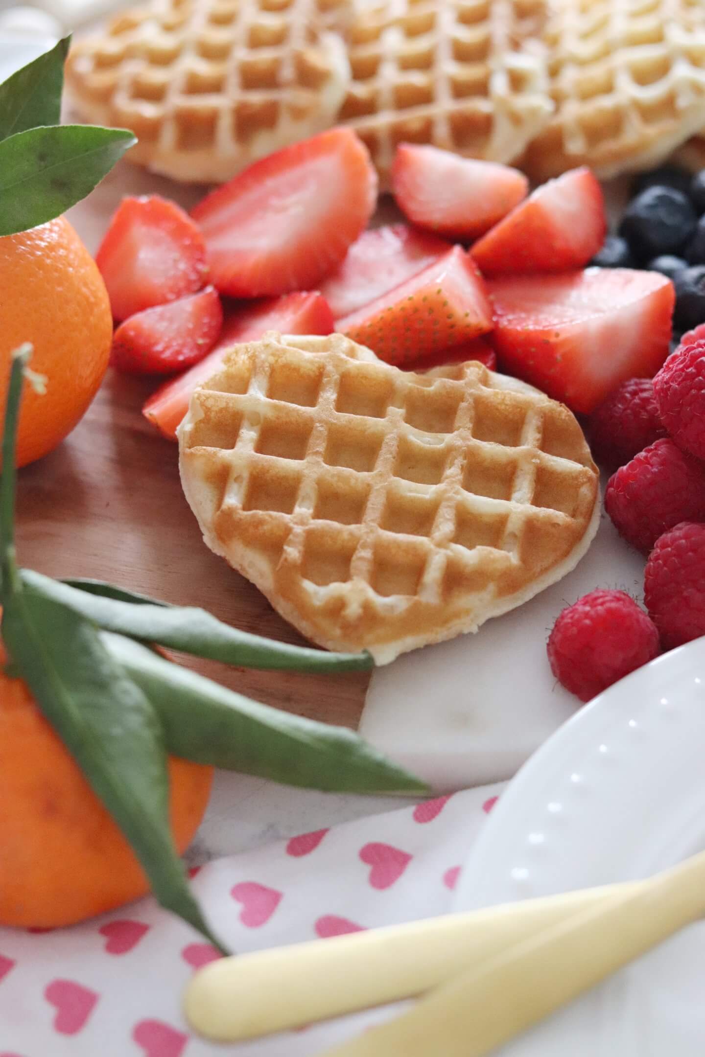 Making a Fun Valentine’s Day Waffle Charcuterie Board - sparkleshinylove